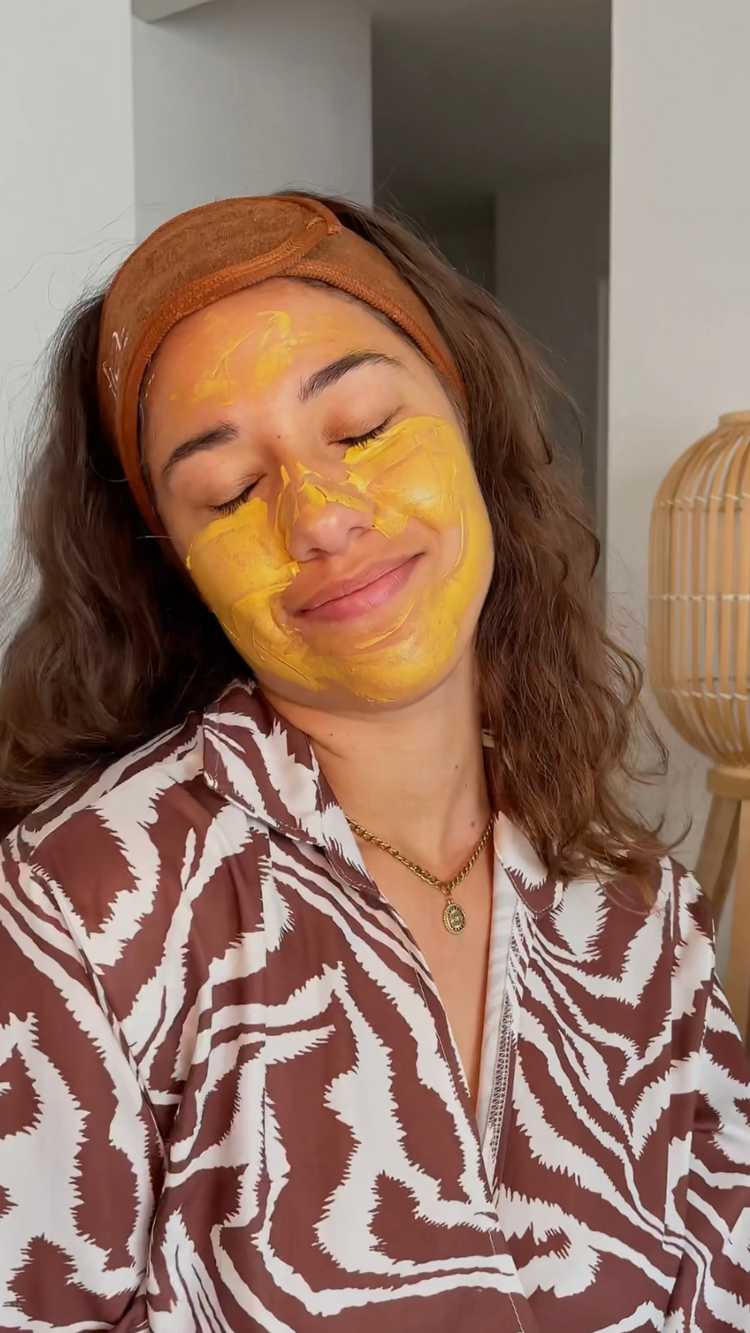 Masque au Curcuma "Anti-taches" - Jadia© + 1 pinceau applicateur OFFER ...