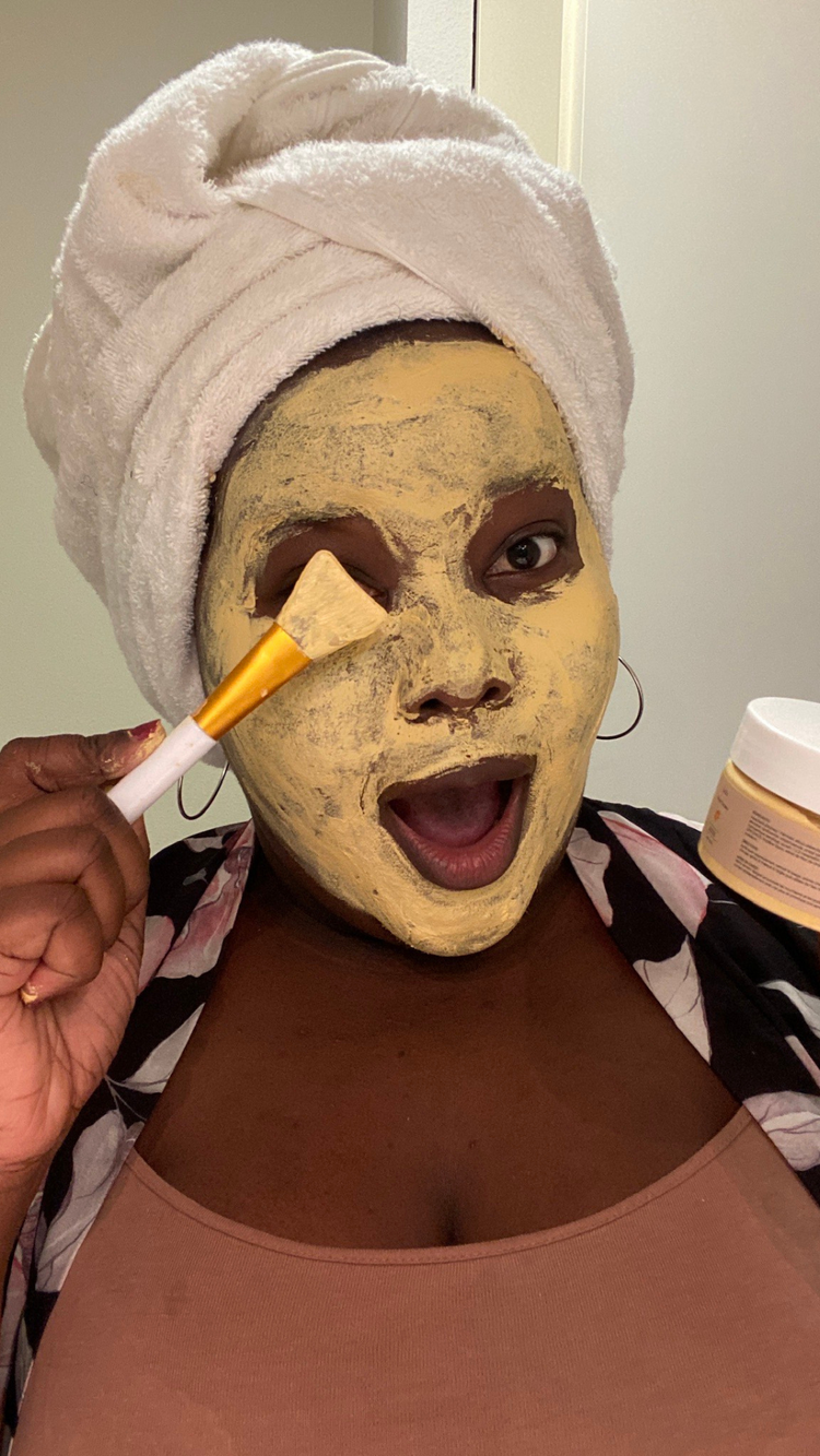 Masque au Curcuma "Anti-taches" - Jadia© + 1 pinceau applicateur OFFER ...